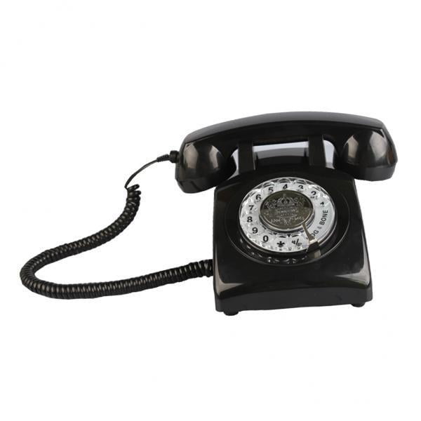 Teléfono Retro Rotatorio 2x Hugo Teléfono con Dial Giratorio | Walmart ...