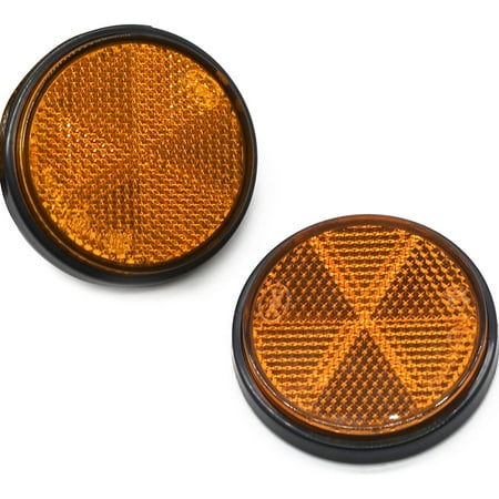 SHAR Set of 2 E9 Approved Round Reflector, Safety Reflective Round ...