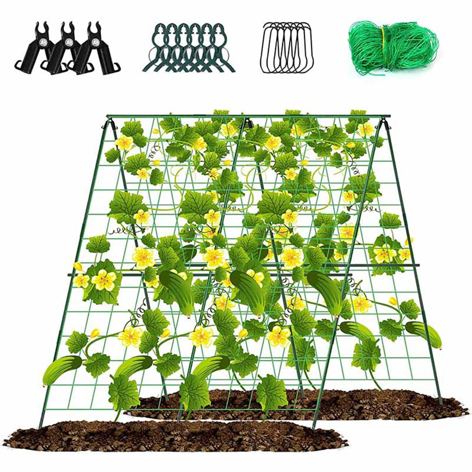 Washranp A-Frame Detachable Garden Trellis,Rust-proof Non-fading Plant ...