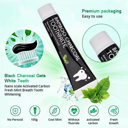 Whitening Toothpaste Bamboo Activated Carbon Toothpaste for Whitening ...