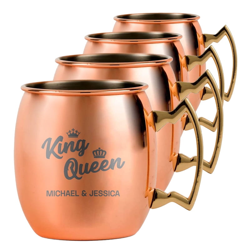 PERSONALIZED Round Custom Family Name Classic Moscow Mule Mug with ...