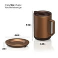 ionMug & Charging Coaster, 12oz. Stainless Steel Self Heating Coffee ...