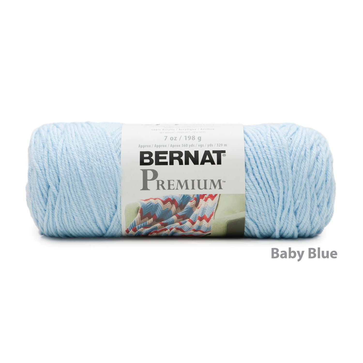 Bernat® Premium™ Yarn, Acrylic #4 Medium, 7oz/198g, 360 Yards, Acrylic ...