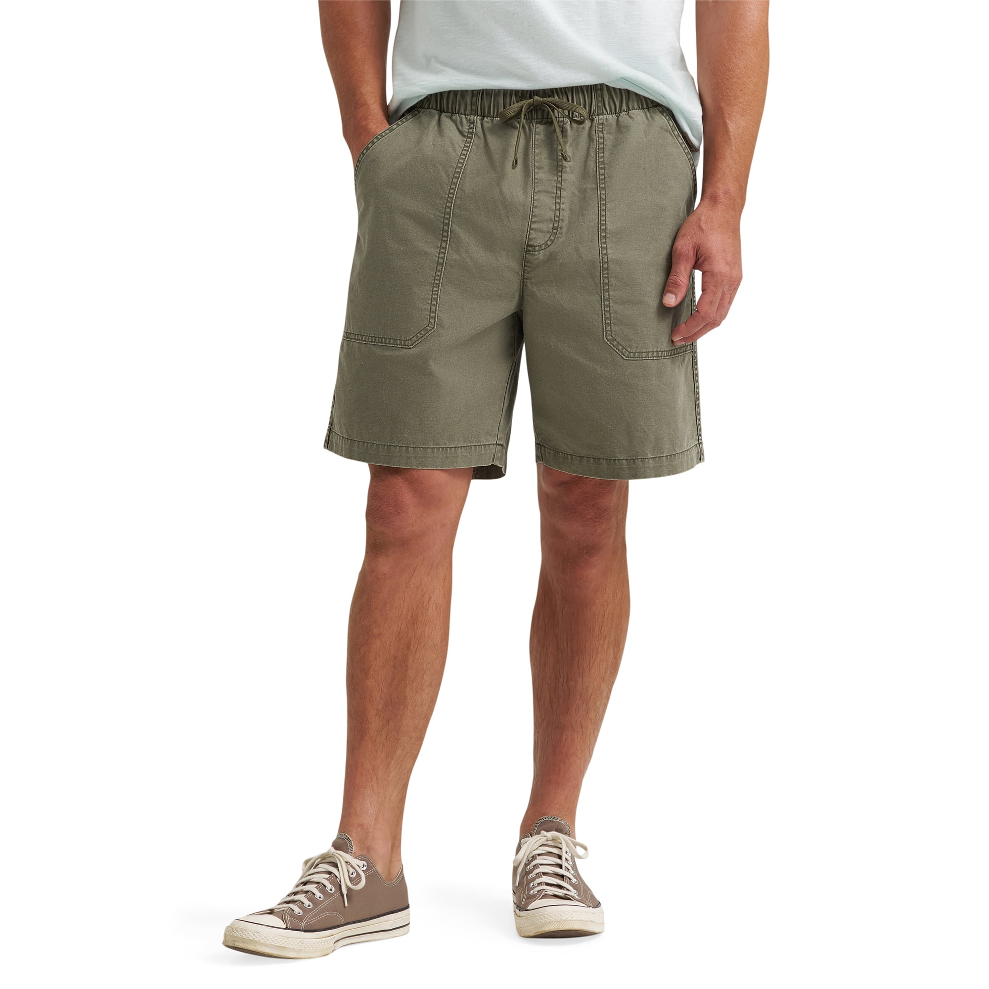 Click here for Wrangler Mens Four Pocket Drawstring Pull On Short prices