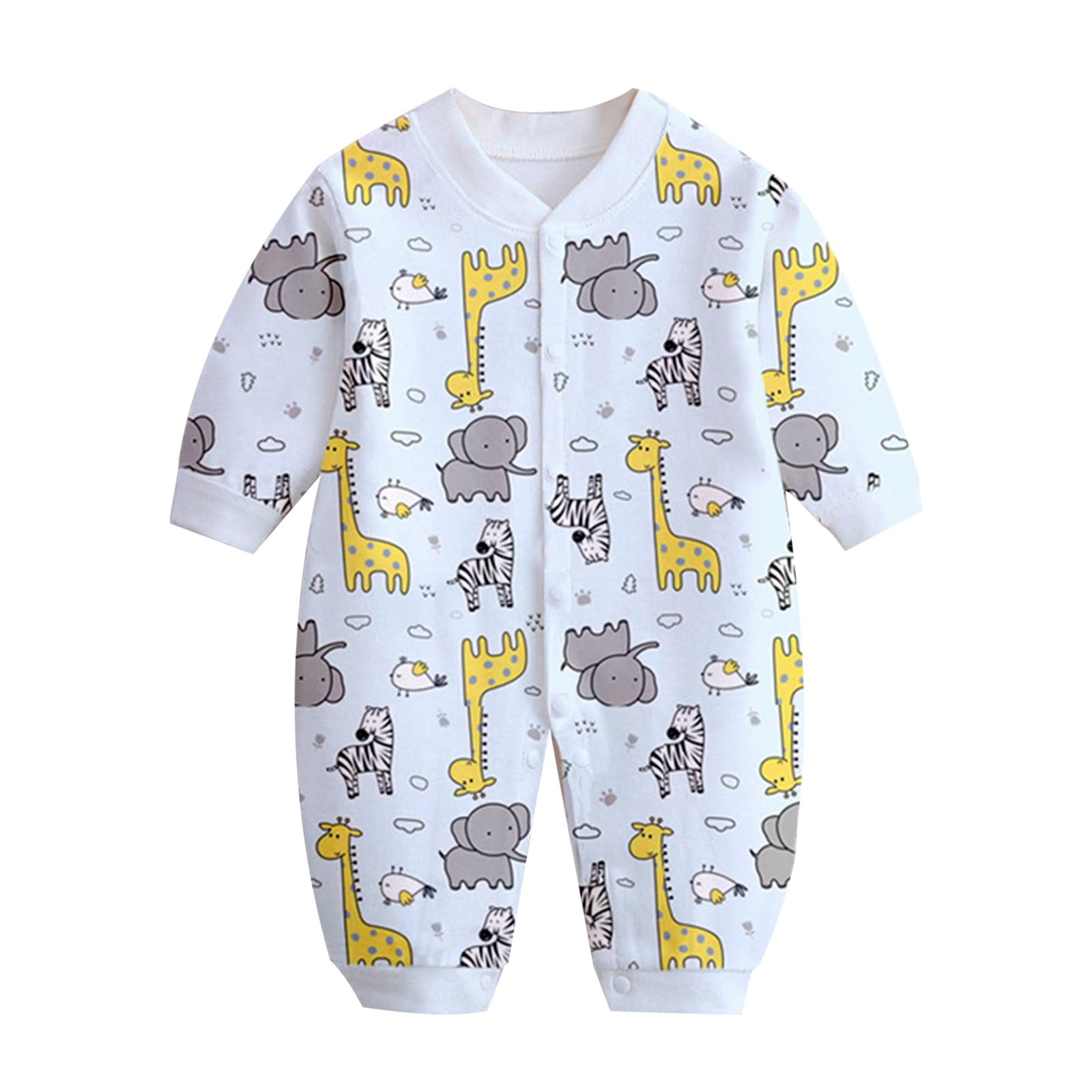 Click here for Pisexur Baby Boys Girls Cotton Rompers V Neck Long... prices