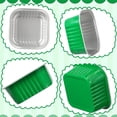 100 Pcs Green Mini Cake Pans with Lids 5 oz Cupcake Liners Dessert ...