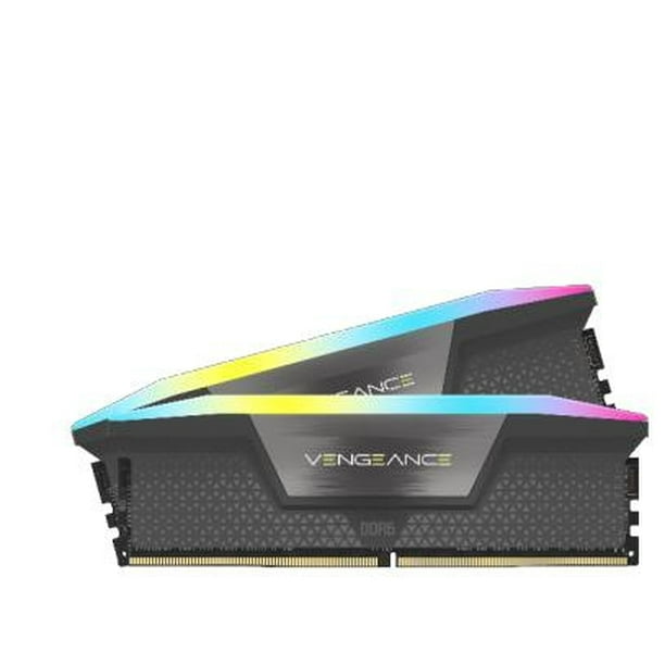 RAM CORSAIR DDR5 VENGEANCE 2X16 32GB 5600 GRIS RGB CMH32GX5M2B5600Z40 ...