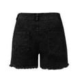 Ssaavkuy Womens Summer Jean Shorts High Waisted Stretchy Denim Shorts