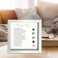 EcoNest Large Handmade Sea Glass Poem Colorful Sea Glass Stone Photo ...