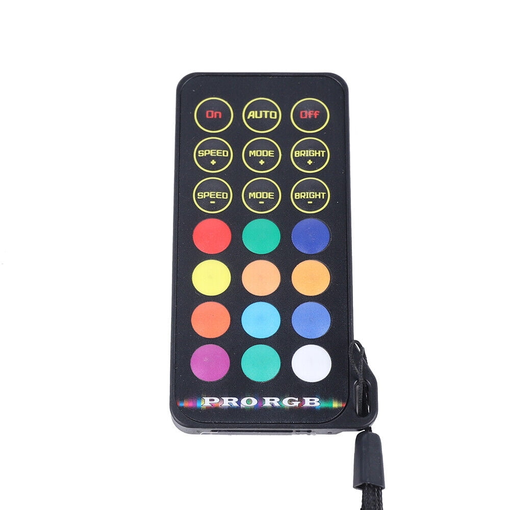 Buy CNCEST 4x17.5 Bluetooth Double Row LED Wheel Ring Lights Color RGB ...