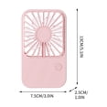 3 Speed Ultra Slim Pocket Desktop Mini Fan Low Noise Under 36Db Usb ...