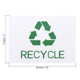 Uxcell 4 Pcs Recycle Sign Decals Recycle and Trash Symbols Sticker for ...