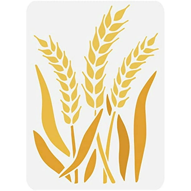 Wheat Stencil Wheat Stalk Stencil Plastic Wheat Painting Stencil ...