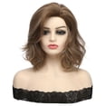 12-inch women's short curly wig, naturally fluffy and high-temperature ...
