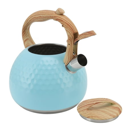 Small Tea Kettle, Uniform Heat Distribution Whistling Tea Kettle Easy ...