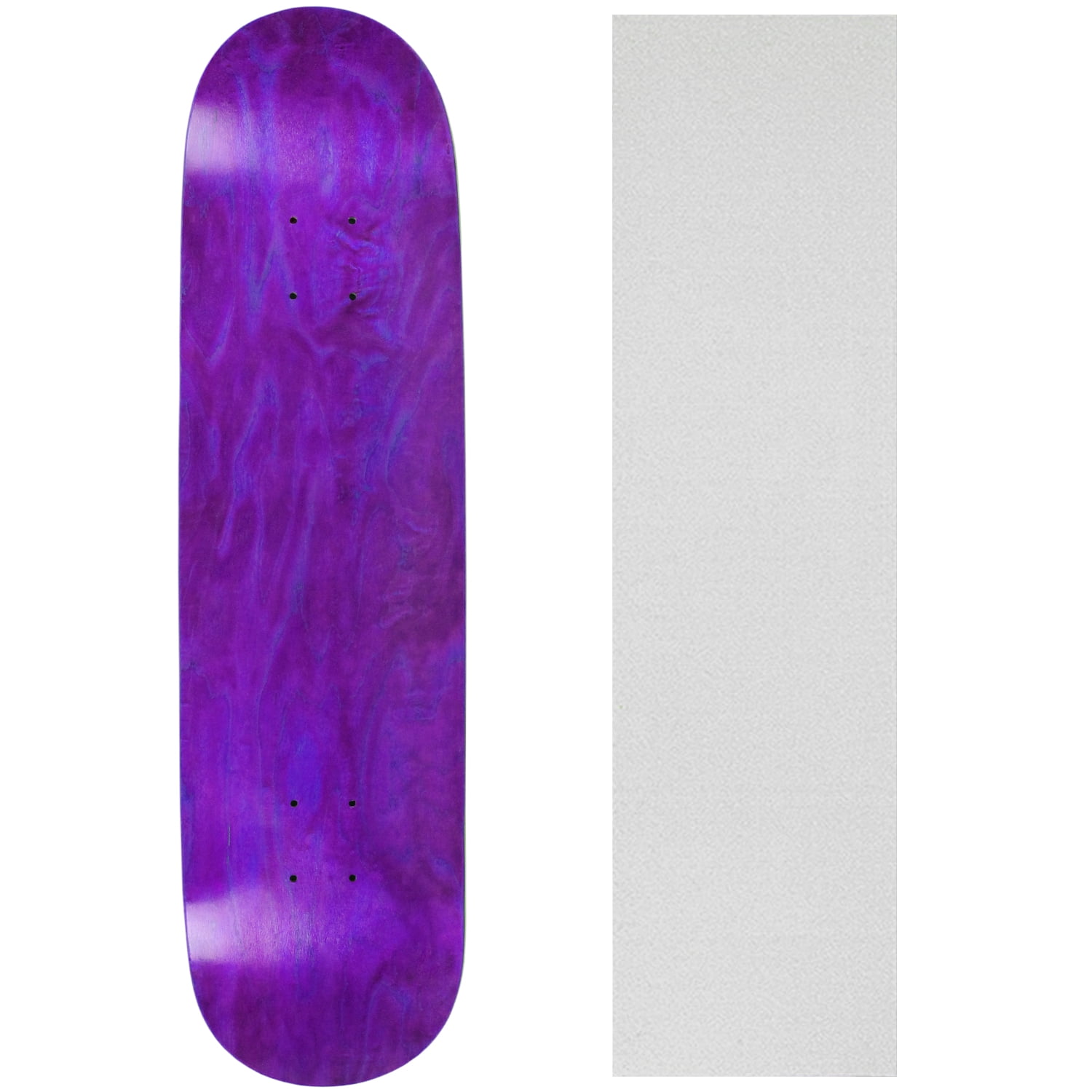 Skateboard Deck Pro 7-Ply Canadian Maple STAINED PURPLE With Griptape 7 ...