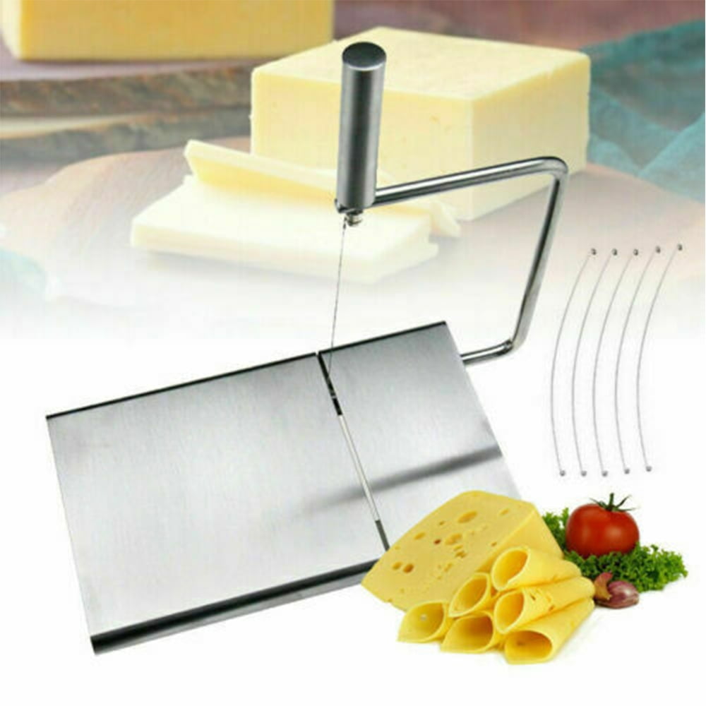 CJC Cheese Slicer Stainless Steel with 5 Replaceable Wires, Home ...