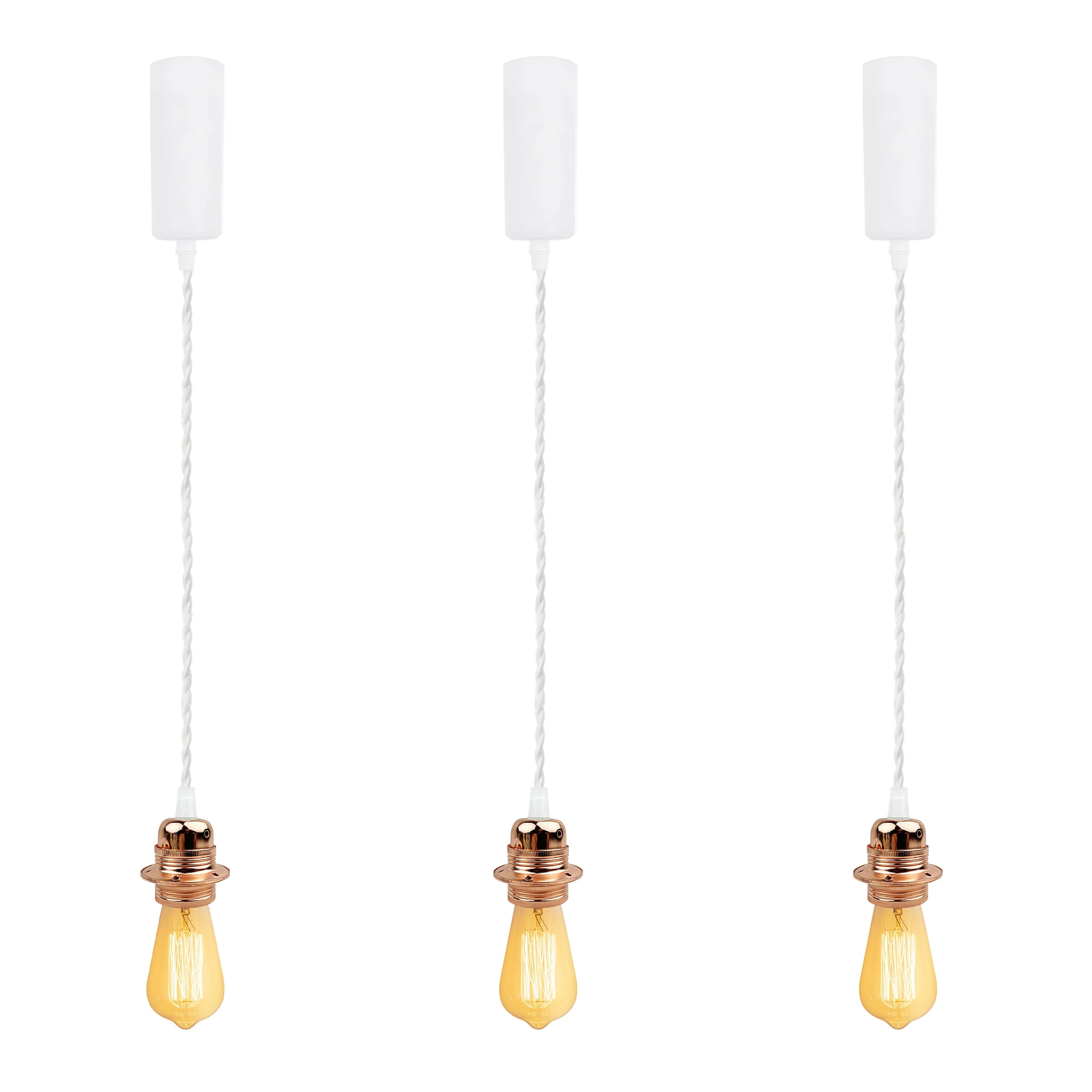 Kiven H-Type Track Lighting, 3-Light Industrial Halo Track Pendant ...