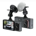 Dash Cam With Wifi 1080p Fhd Car Driving Recorder Two Lens Dashboard