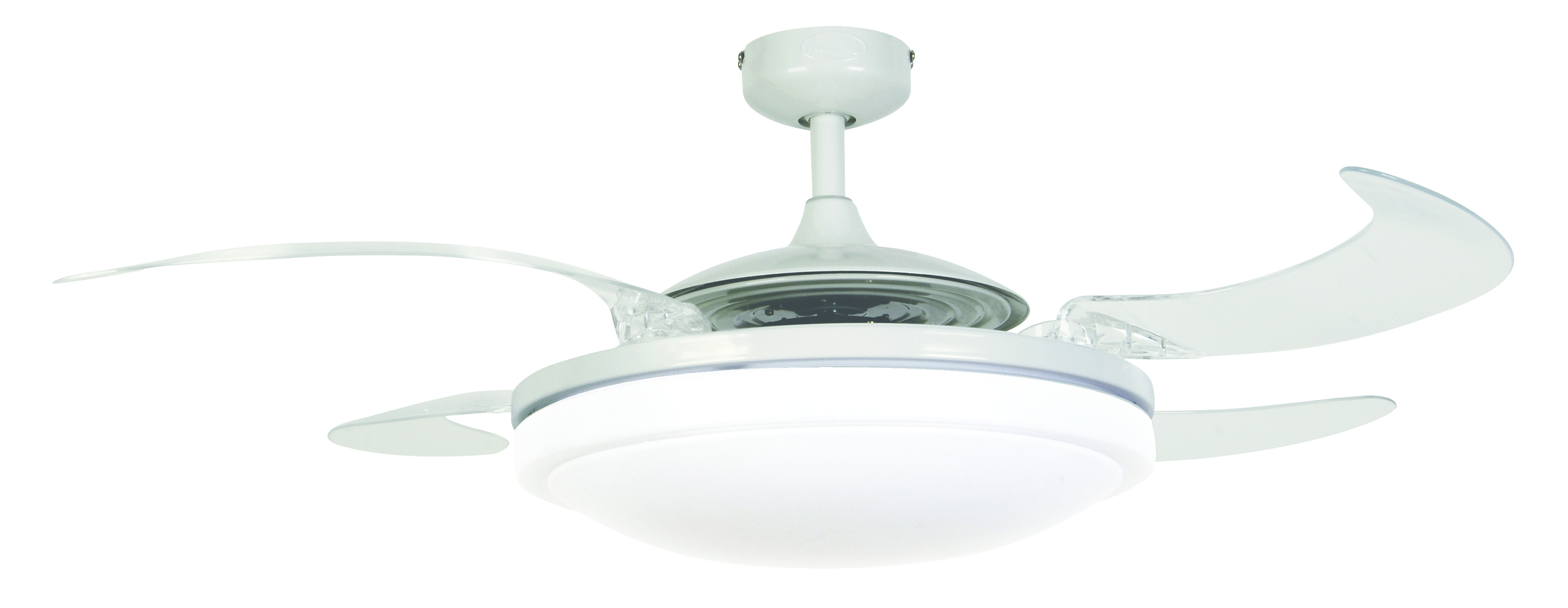 Fanaway Evo2 Retractable 4-blade Lighting with Remote Ceiling Fan ...