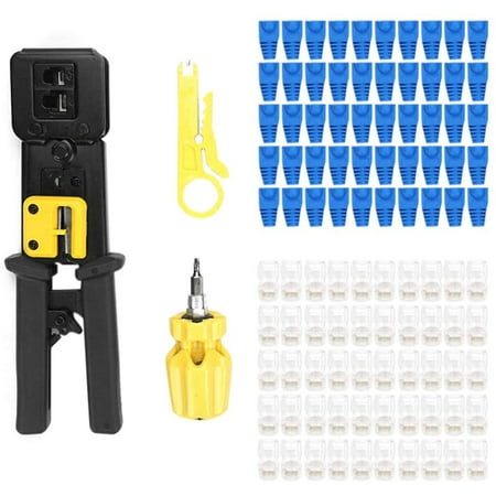 Professional Crimp Tool CAT5 CAT5E CAT6 Crimper Cutter for RJ45/RJ12 ...