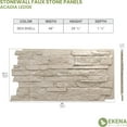 Ekena Millwork 49"W x 25 1/2"H x 1 1/4"D Acadia Ledge Stacked Stone ...