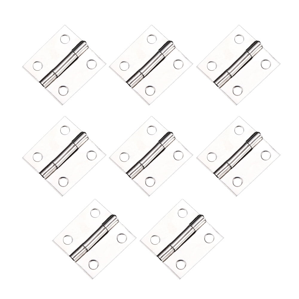 8 pieces Small thickening Metal Foldable Butt Hinge for Cabinet Door ...