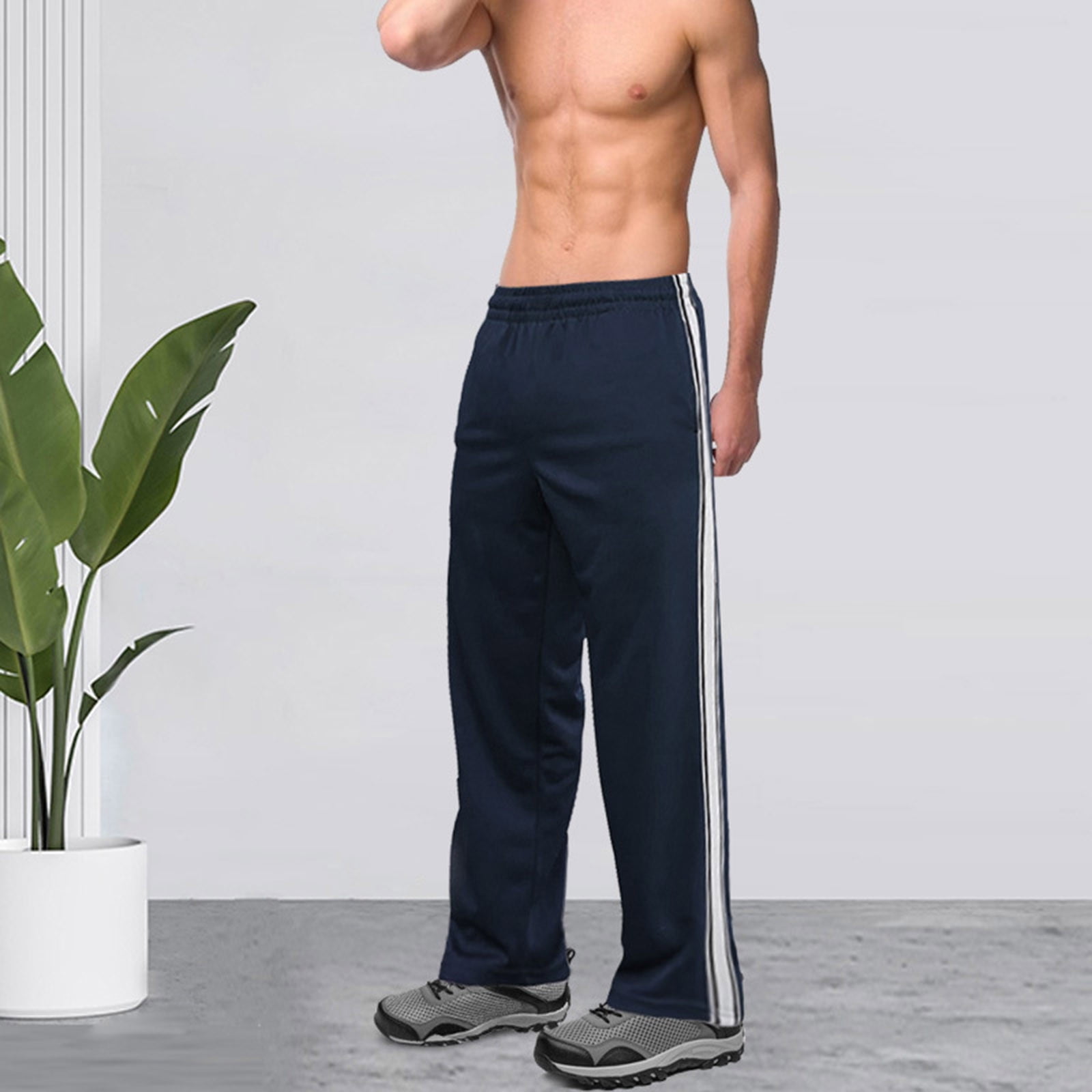 Click here for Asjyhkr Mens Sweatpants Elastic Waist Drawstring S... prices