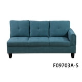 Hommoo Modern Flannel Living Room Furniture Sets Sectional Couches and ...