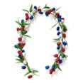 AURIGATE 4th of July Patriotic Artificial Tulip Garland, 78.7in Red ...