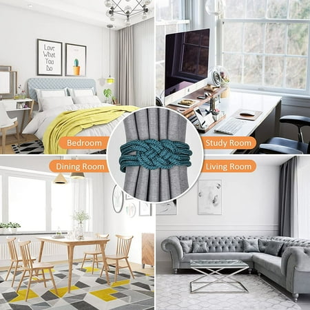 2 Pack Strong Magnetic Curtain Tiebacks Upgrade Nordic Simple Style ...