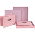 Household Essentials Collapsible Linen Storage Boxes 2pk Carnation