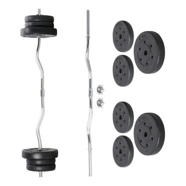 Free Shipping! Soozier 44LBS Dumbbells Set Used as Barbell, Kettlebell ...