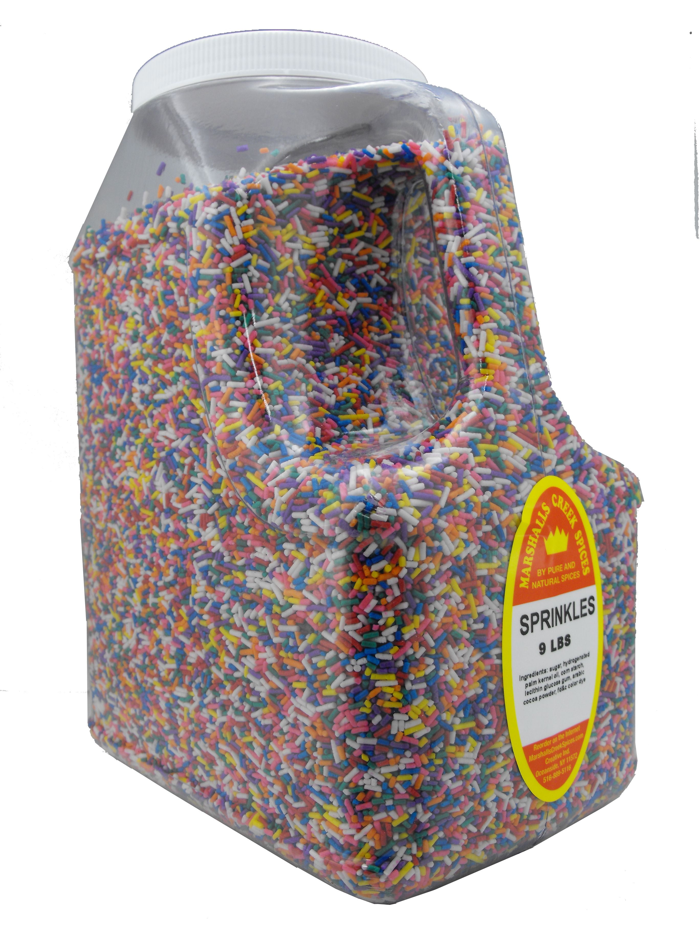 Marshalls Creek Spices SPRINKLES RAINBOW 9 LB. RESTAURANT SIZE JUG ...