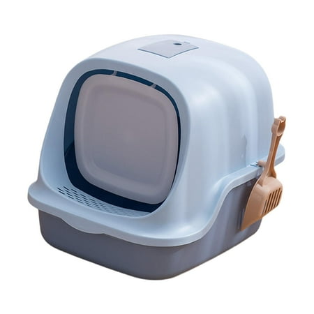 Enclosed Cat Litter Box Front Entry with Hood Fully Enclosed with Lid ...