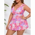2026 Plus Size One Piece Swimsuit Women's Fashionable Slimming Belly ...