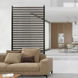 Patio Outdoor Adjustable-Height Privacy Fence Screen with Planter ...