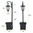 C Cattleya LED Solar Outdoor Garden Lamp Post Light with Planter and ...