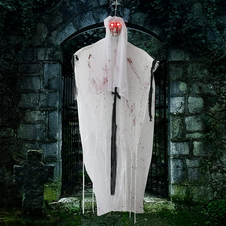 Evoio Halloween Hanging Ghost tions, 7.2FT Outdoor Scary Haunted House ...