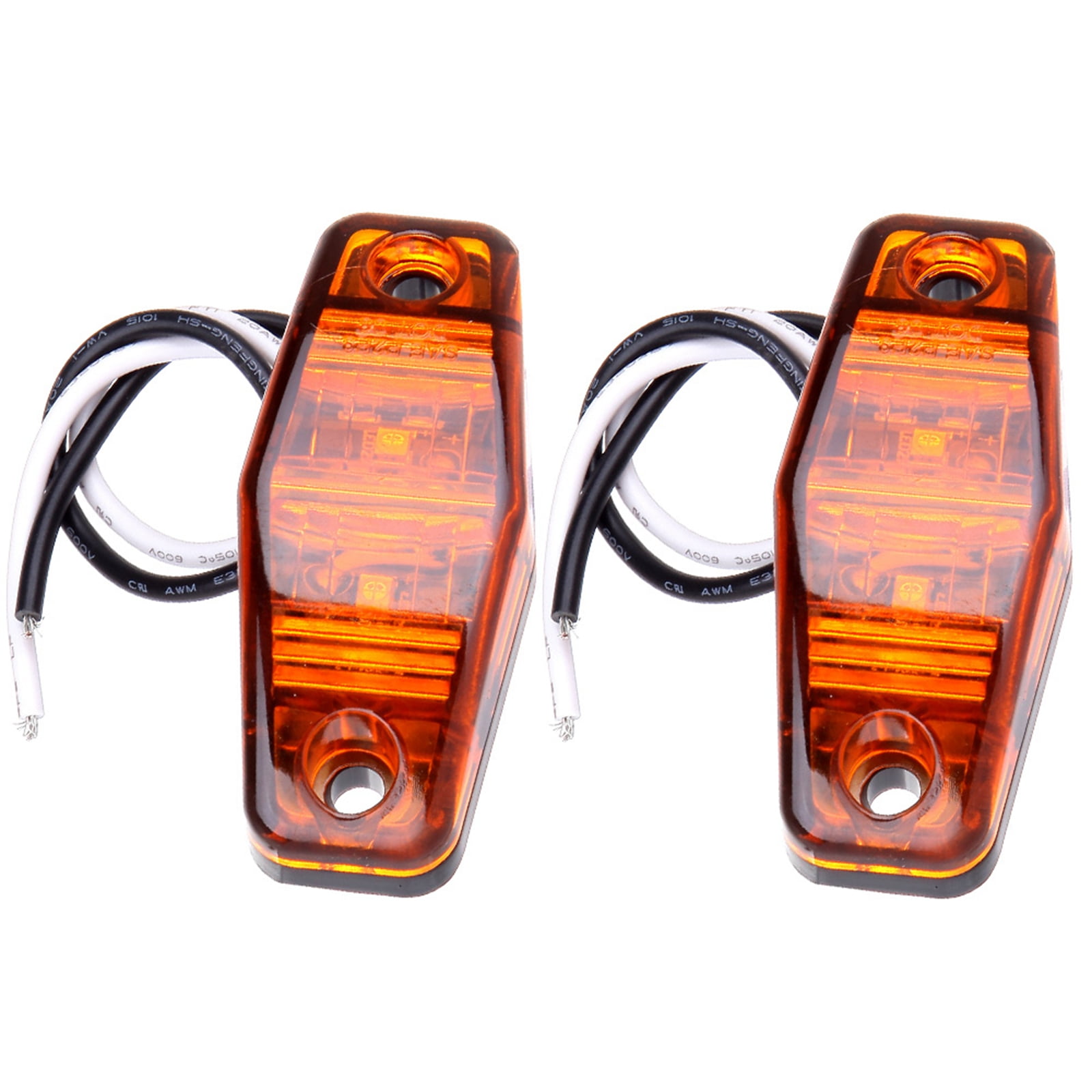 CCIYU Car Marker Light 2Pack 2 Diode Yellow Universal LED Side Marker ...