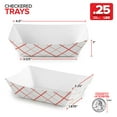 "Mini Paper Food Boats (250 Pack) .25 Lb, Red & White, Disposable, Eco ...