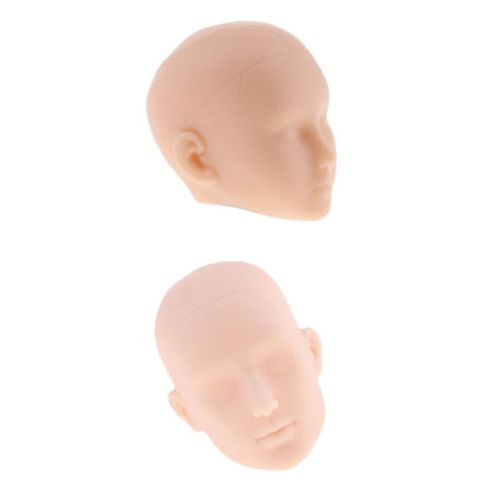2 Pieces. 1/6 Female And Male Doll Head Sculpt Headsculpt Doll Head ...