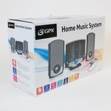 GPX HM3817DTBK Compact Disc Home Music System with AM/FM Stereo Radio ...