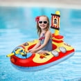 HEQUSIGNS Inflatable Pirate Ship Kids Pool Float for Boys Girls Aged 3 ...