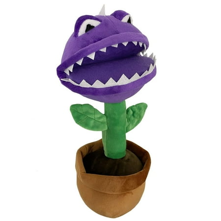 Monuva - Plant Monsters Venus chomp Plush Defender (Purple) PVZ chomper ...