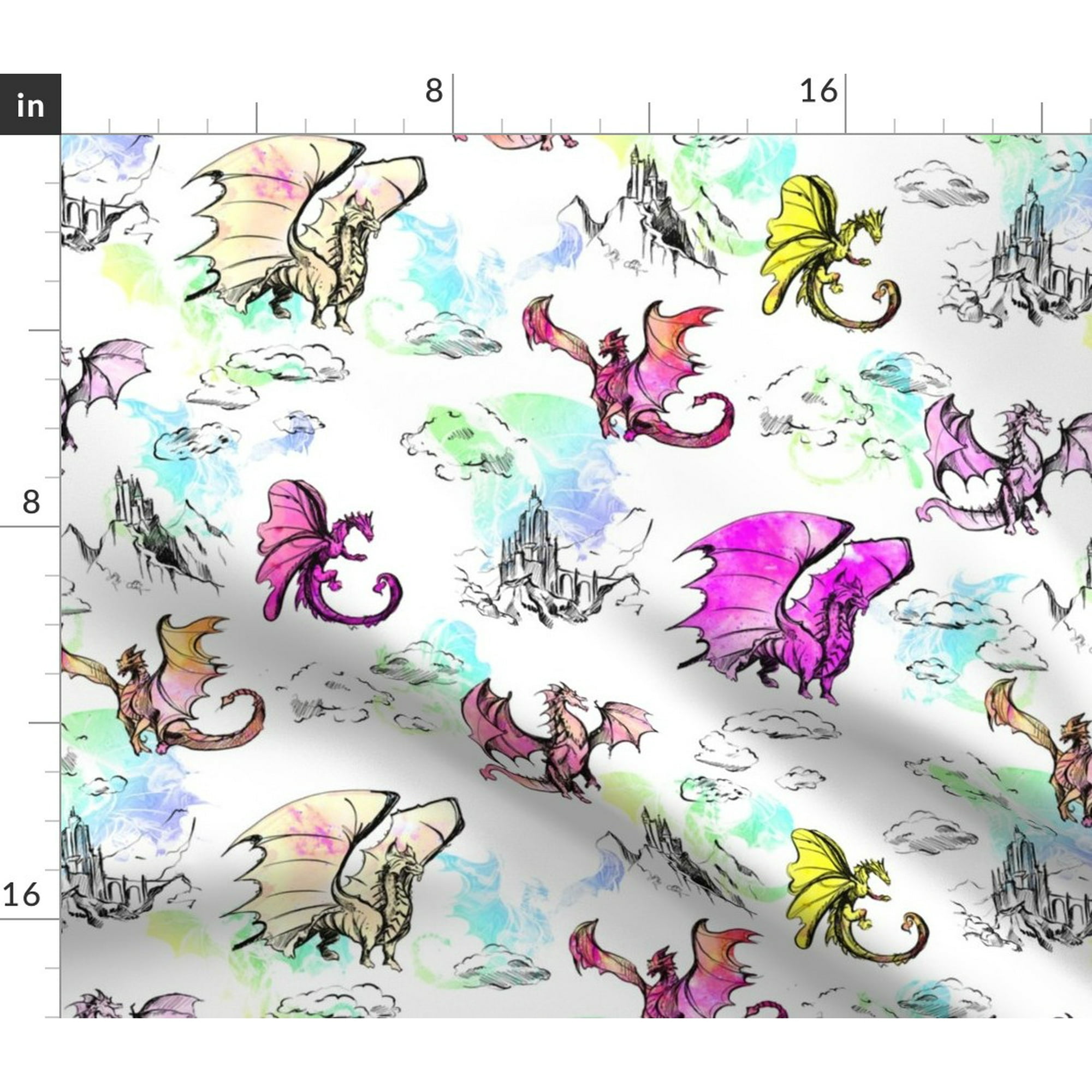 Dragon Fabric By The Yard