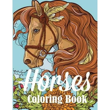 Horses & Ponies Coloring Book For Kids : Childrens Coloring Activity ...