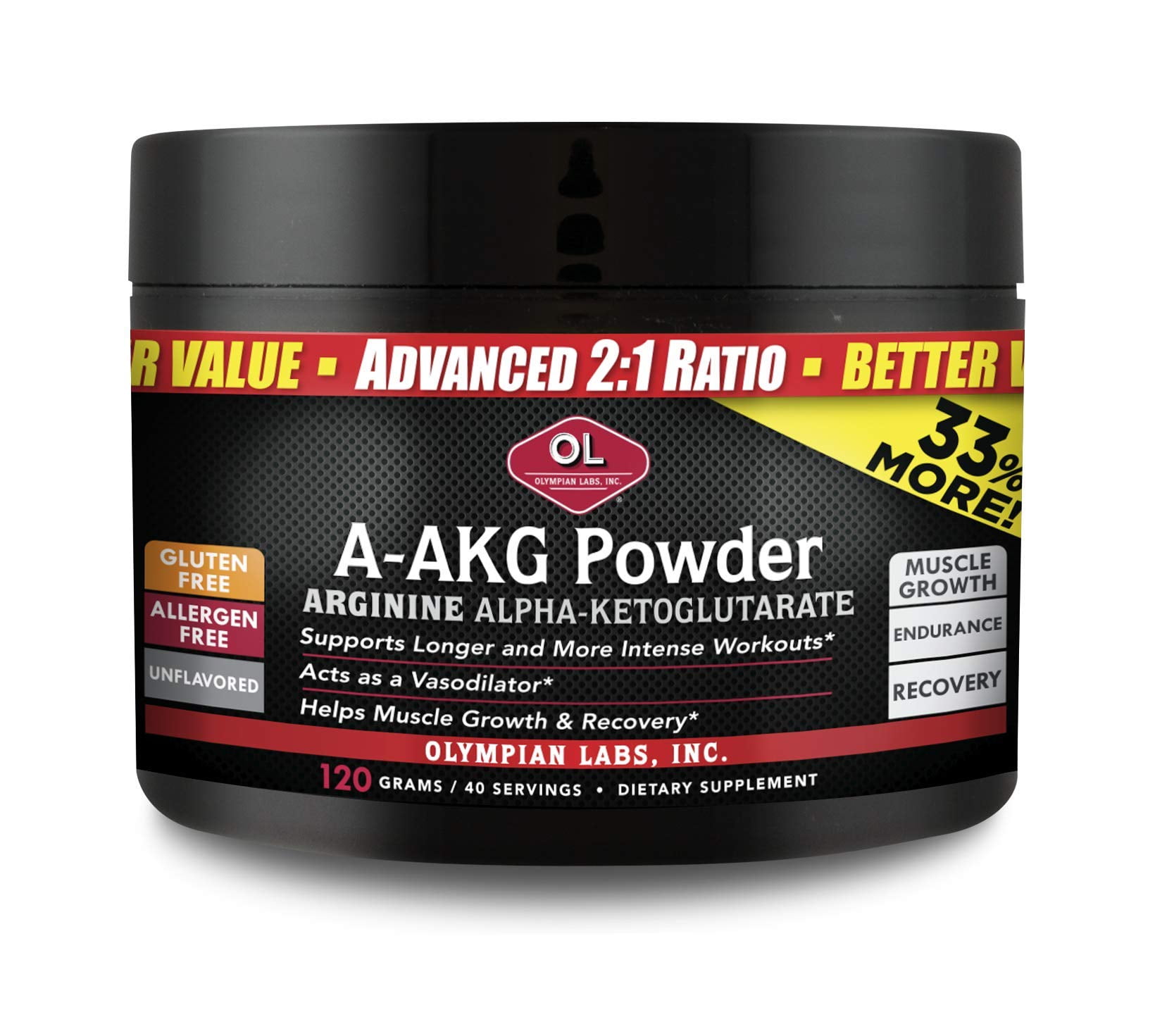 Suplemento nutricional Olympian Labs PSN A-AKG en polvo 120 g | Bodega ...