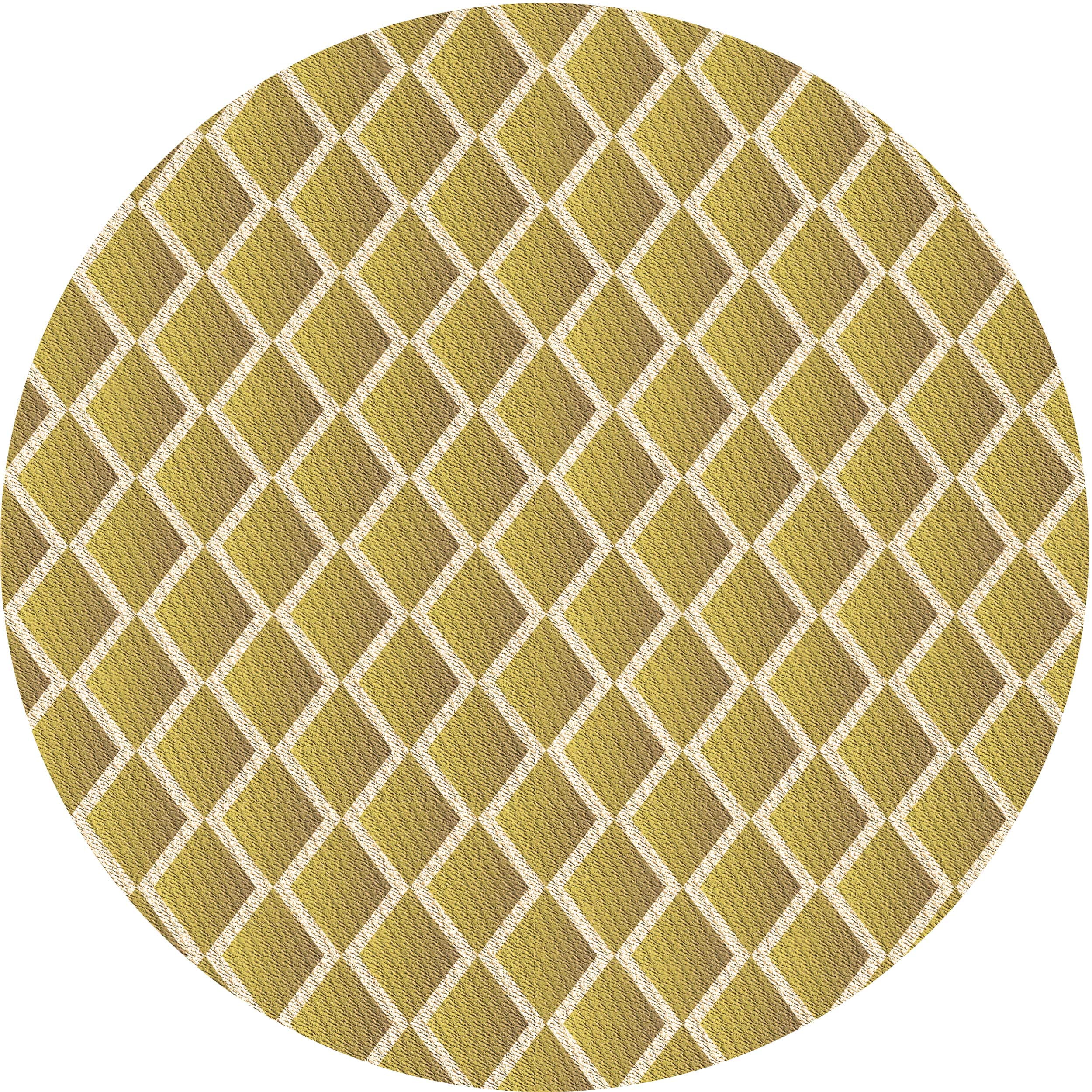 Ahgly Company Machine Washable Indoor Round Transitional Dark Golden ...