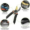 AGCAN Bypass Pruning Shears 3/4'' Garden Hedge Clippers, Ultra Sharp ...